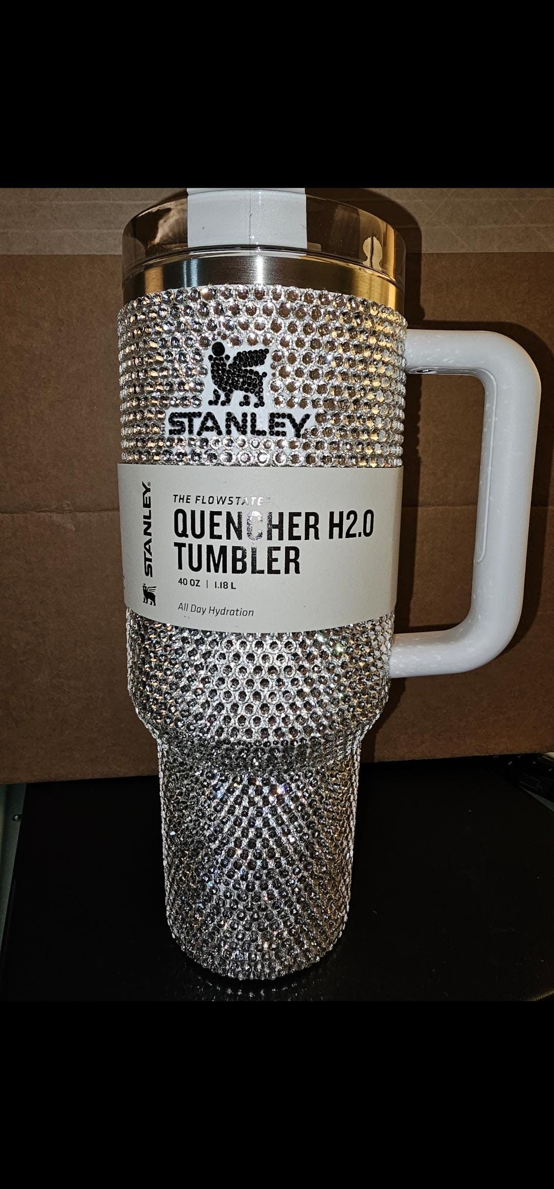 MY LAST Custom Bling ALL White 40oz Stanley W Beautiful Crystal ...
