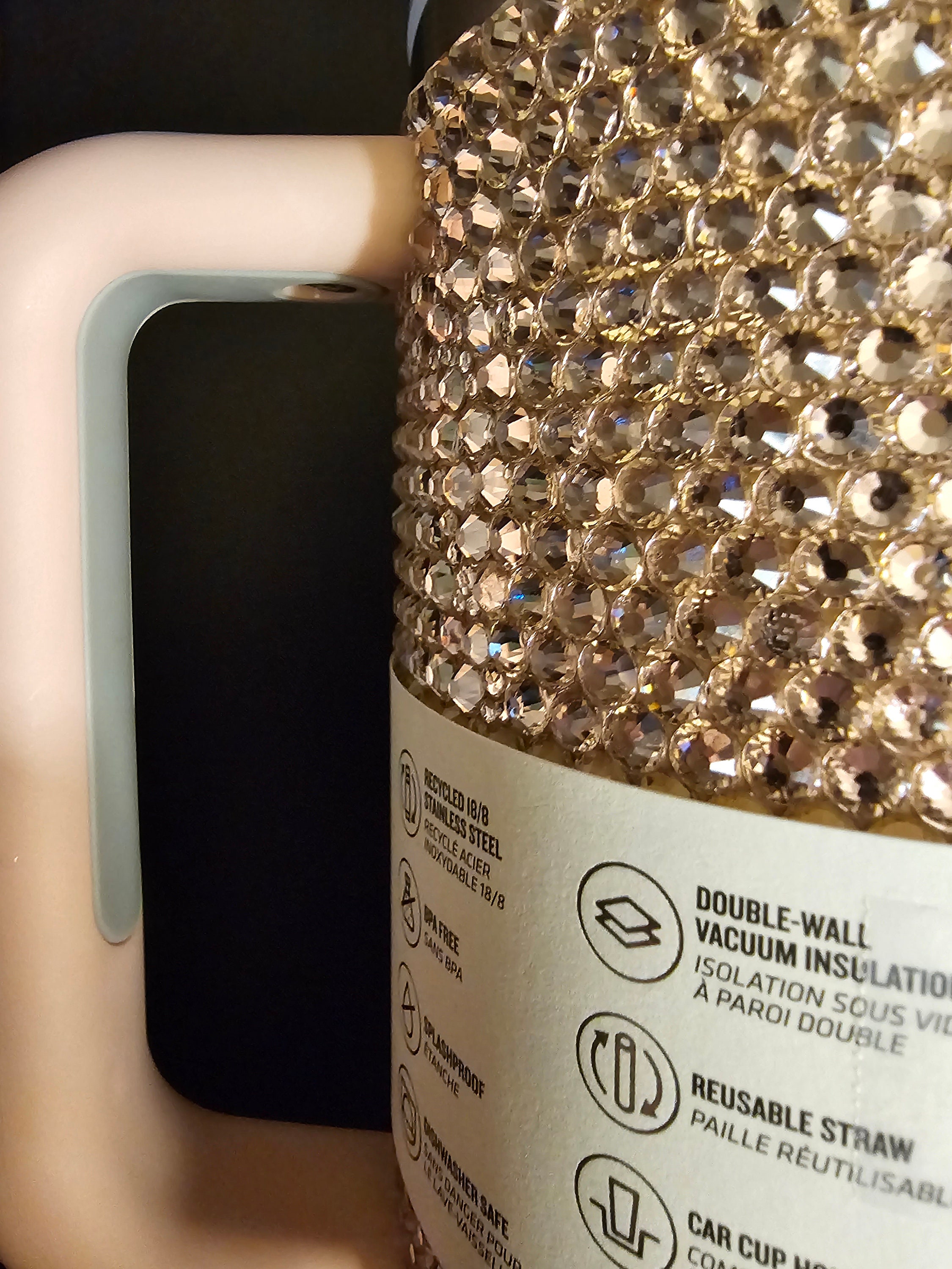 Custom Bling Pink Dusk Stanley 40oz Tumbler Made W Beautiful Pink ...