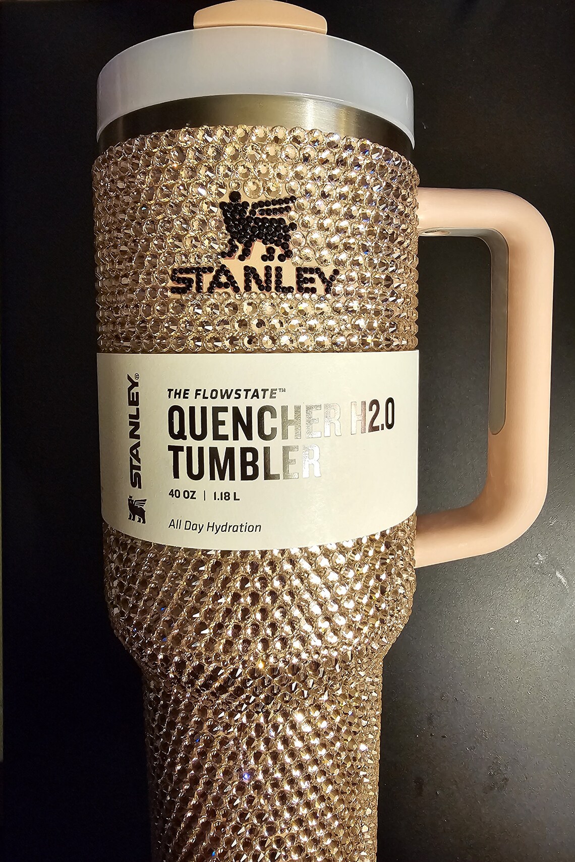 Custom Bling Pink Dusk Stanley 40oz Tumbler Made W Beautiful Pink ...