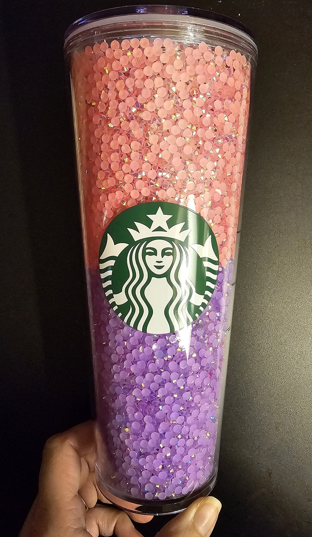 Custom Pink and Purple Layered Starbucks 24 Oz Tall Acrylic - Etsy