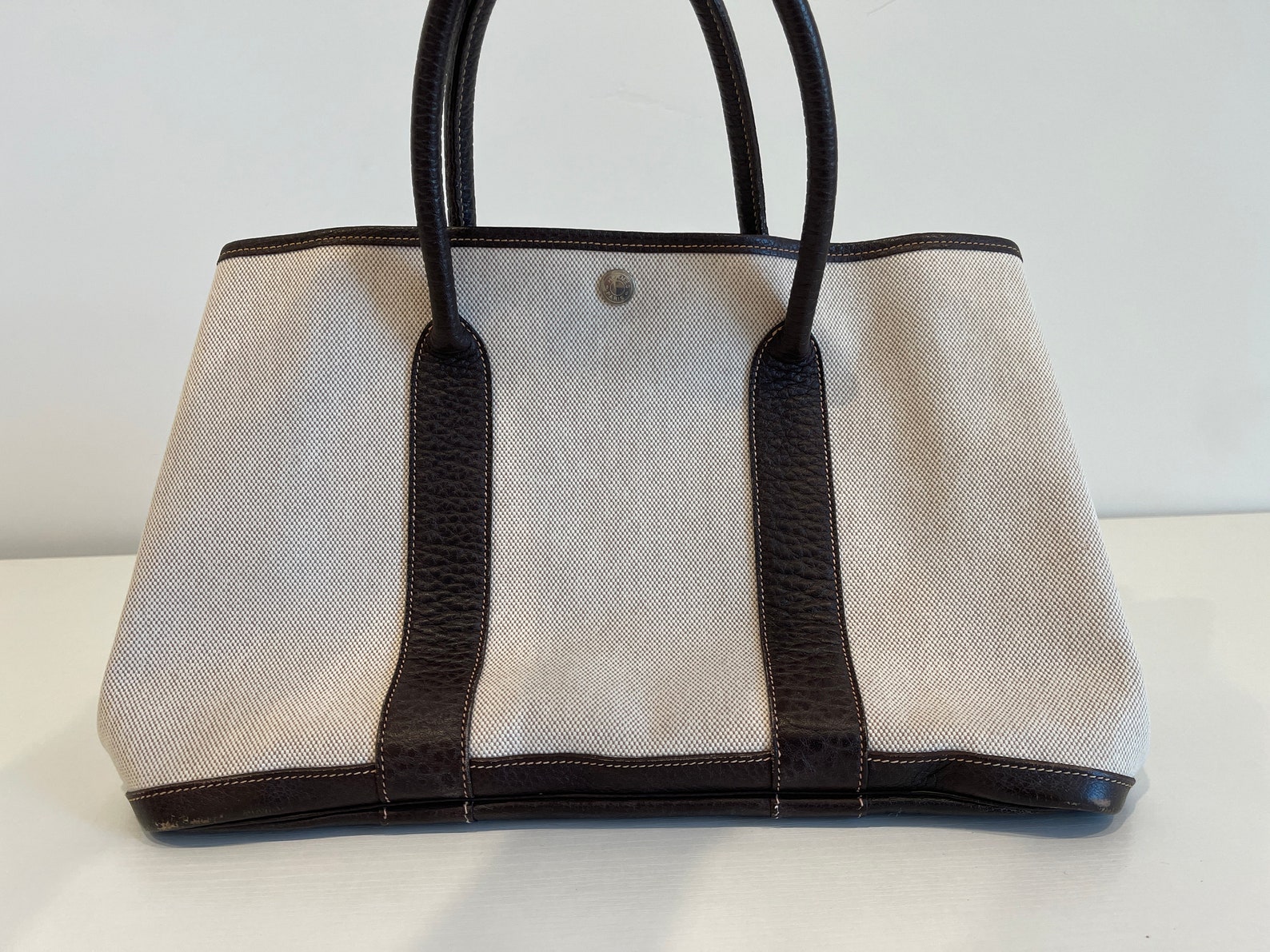 Pre-owned Hermes Garden Party With Entrupy Certificate of Authenticity ...