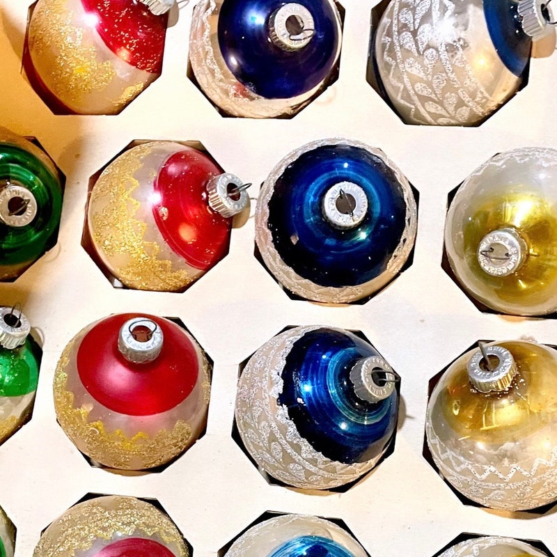 Shiny Brite Blue Box - Etsy