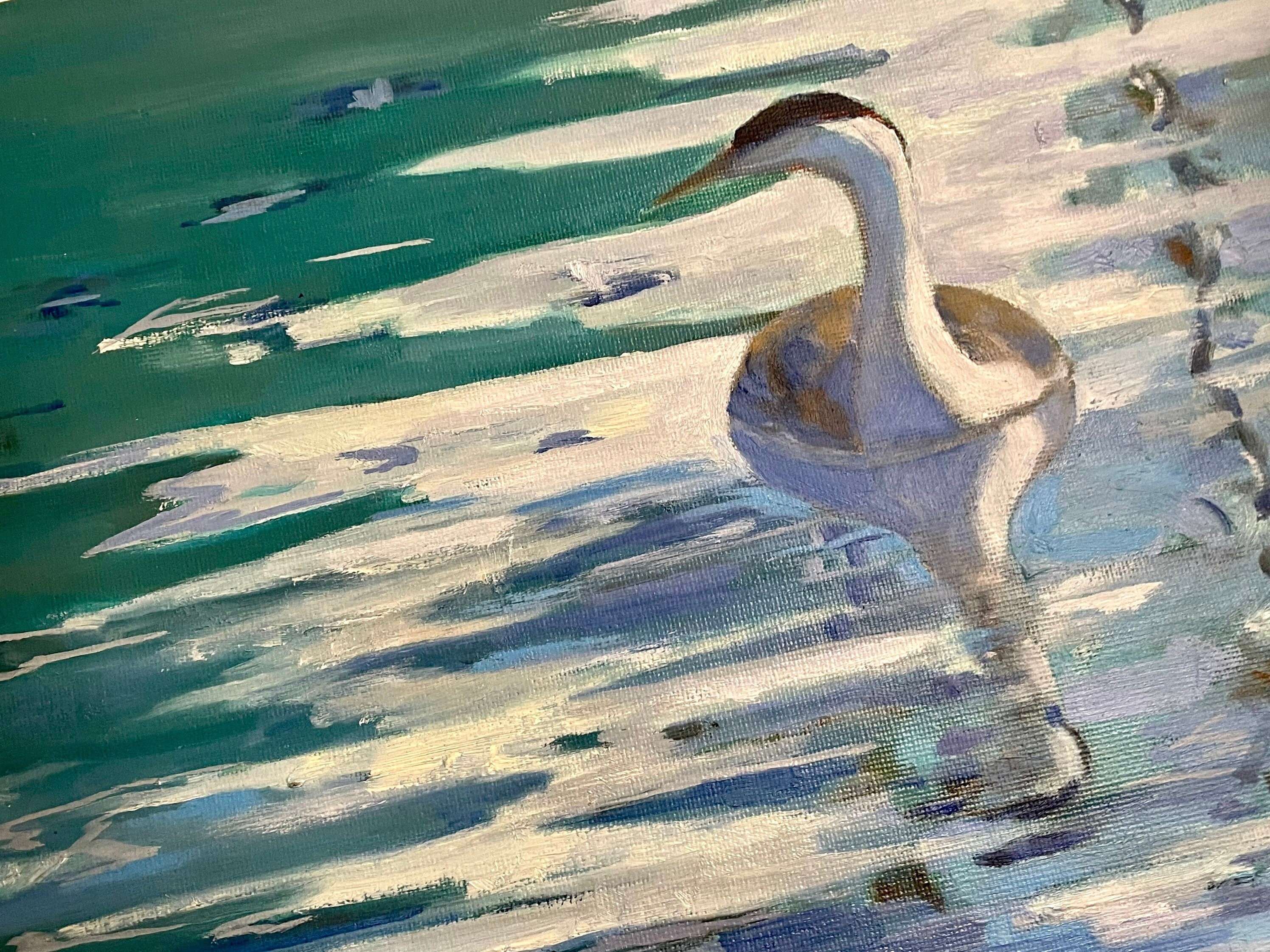 Debbie Miller Original Oil Painting western Grebe 14 X 11 - Etsy