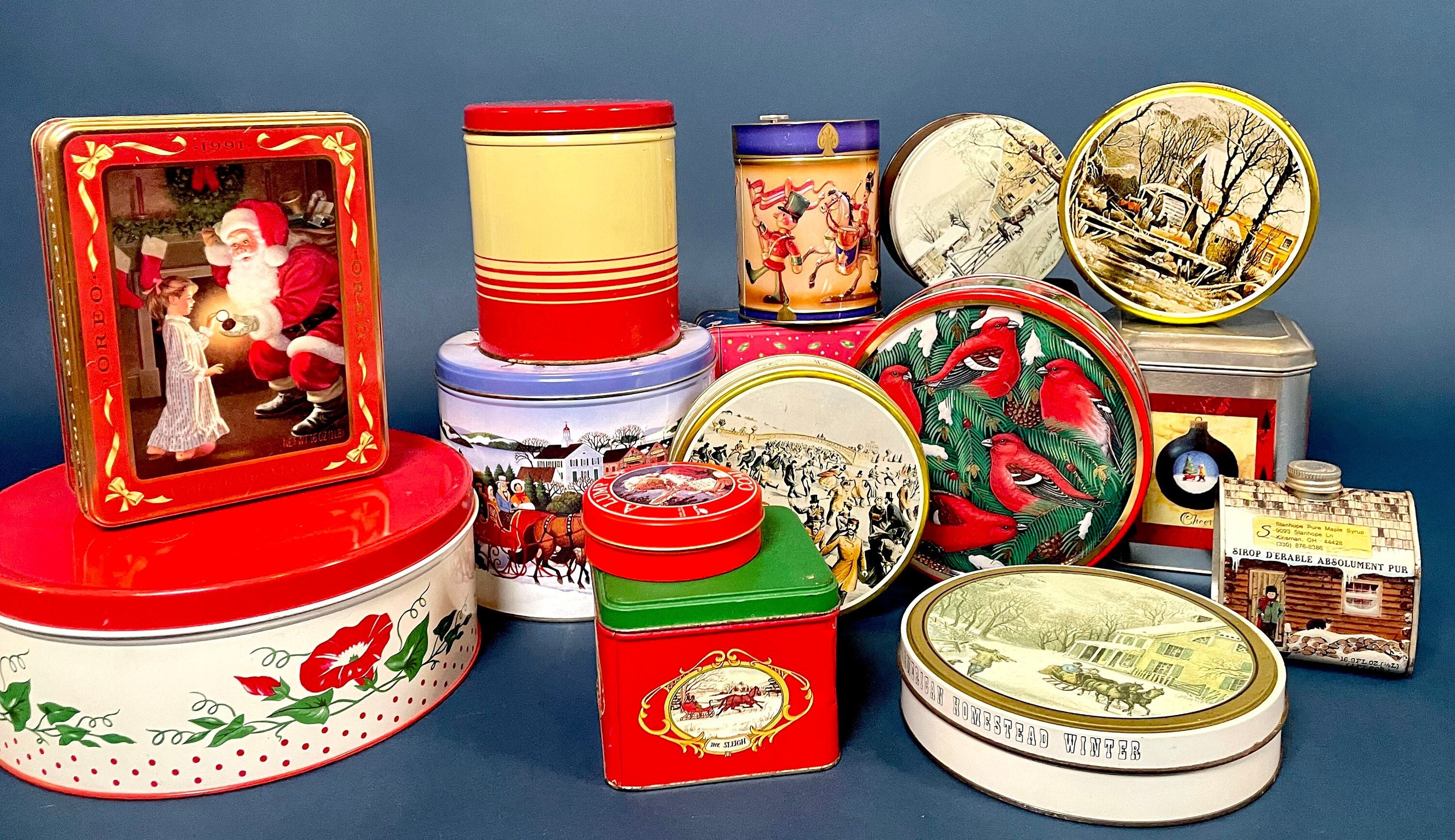 Vintage Christmas Tins & Cookie Storage | Your Choice! - Etsy