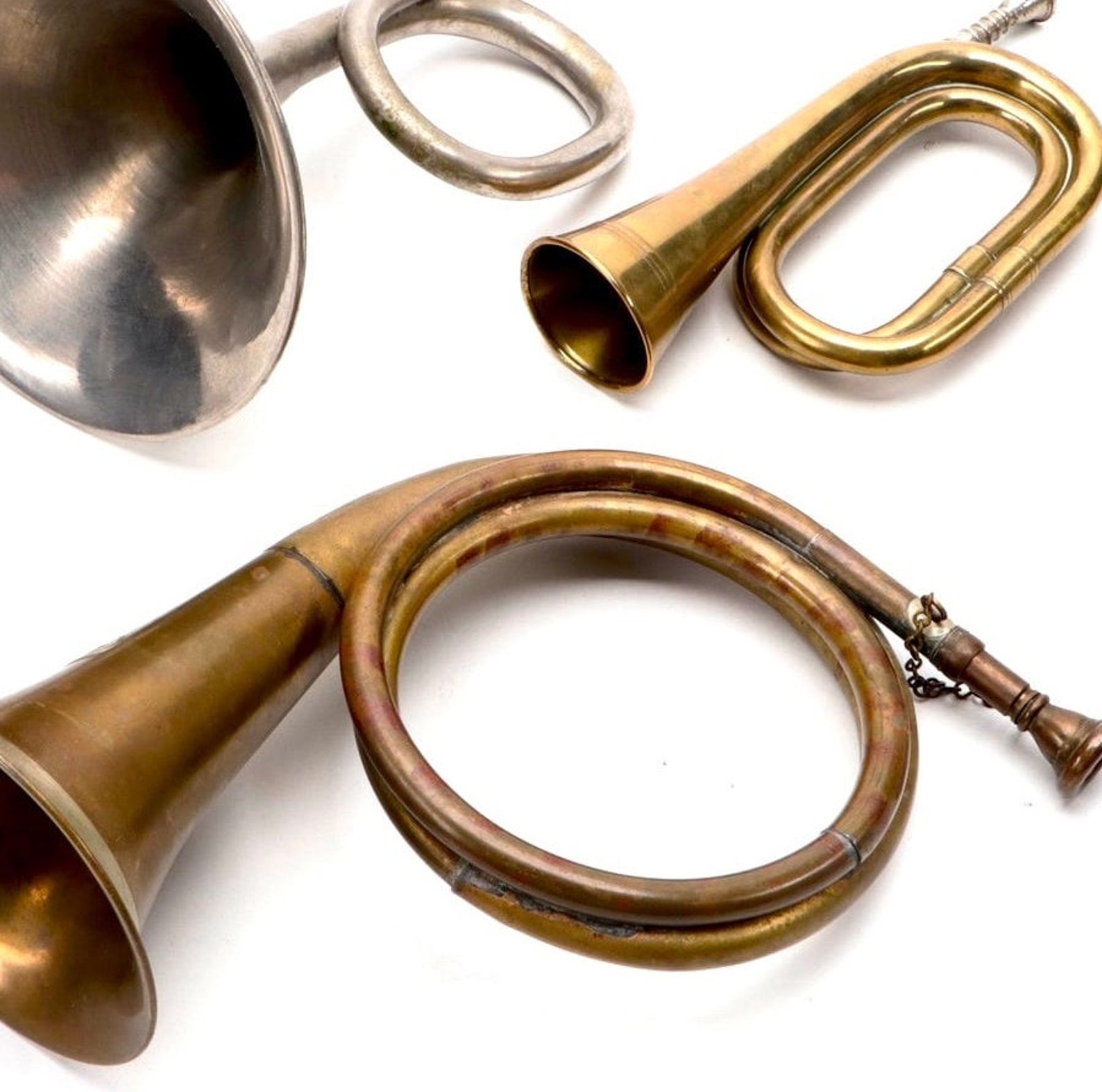 Vintage English Hunting Horns | 1 LEFT! Furst-pless German Fox Hunting ...