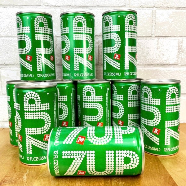 Vintage 7 up Cans - Etsy
