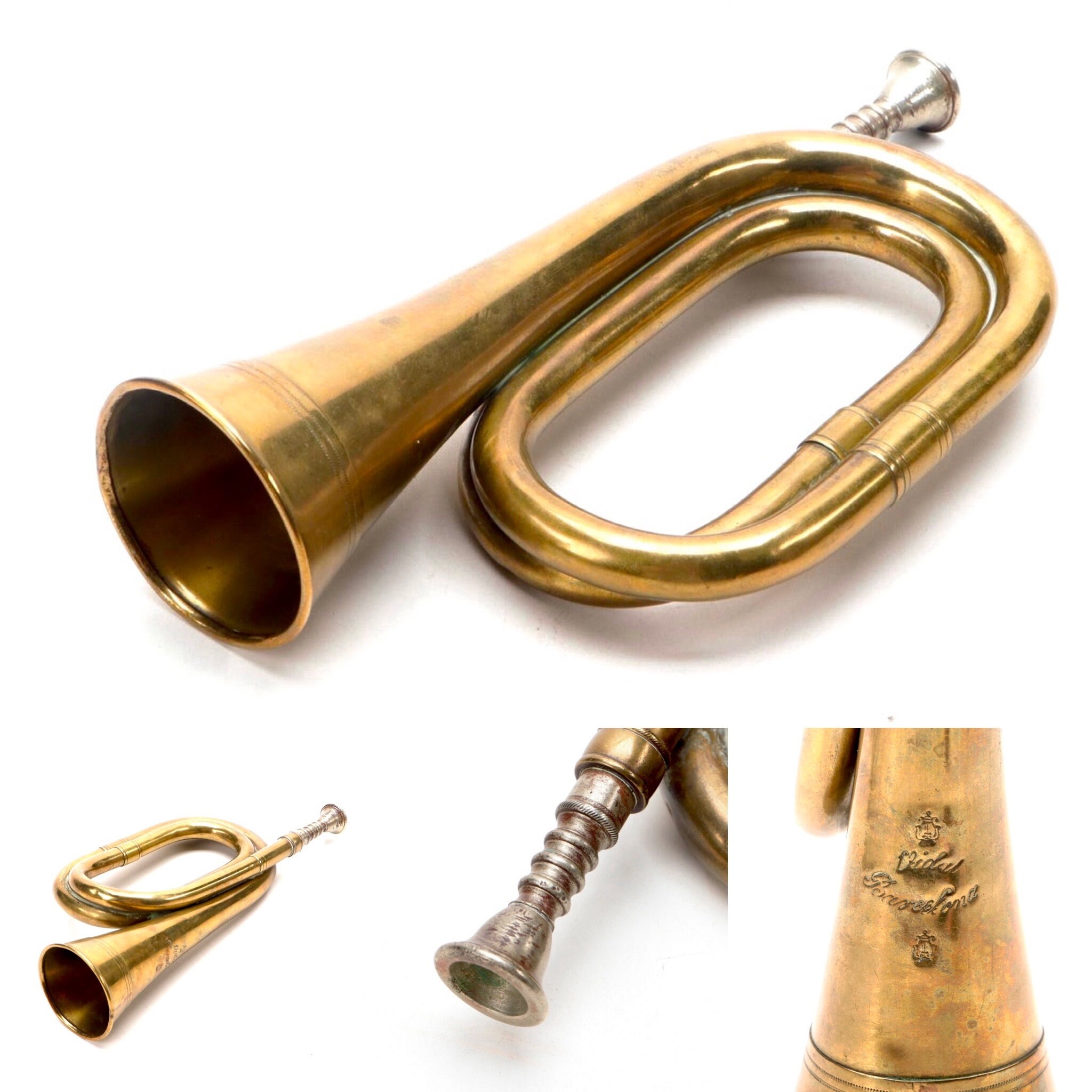 Vintage English Hunting Horns | 1 LEFT! Furst-pless German Fox Hunting ...