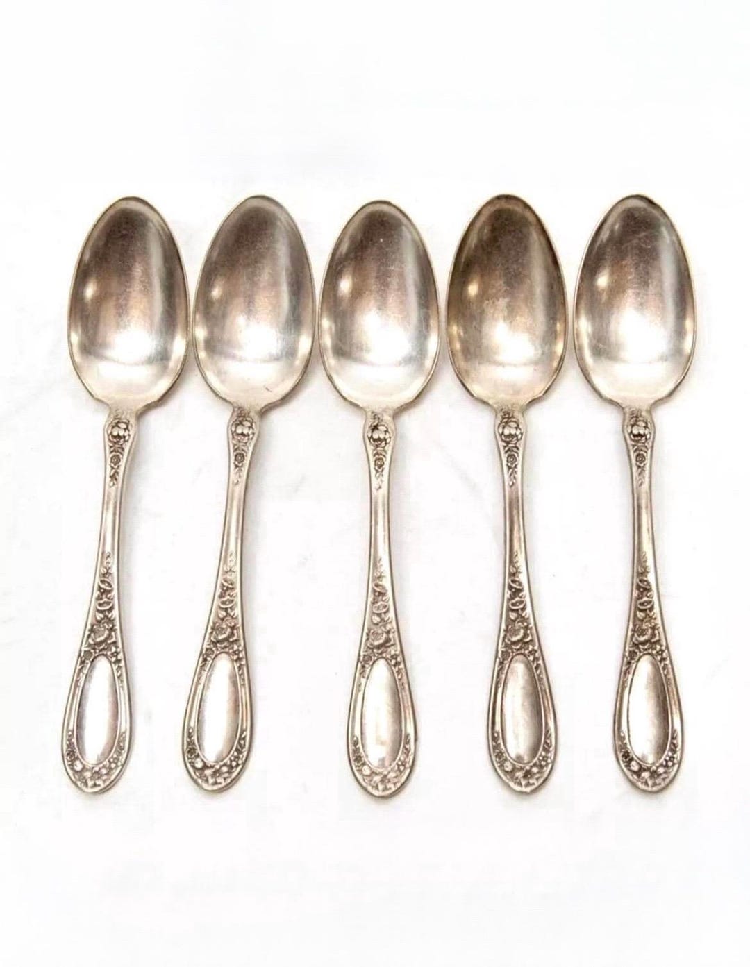 Singles| Antique 1835 R. Wallace Extra Silver Plate Teaspoons in ...