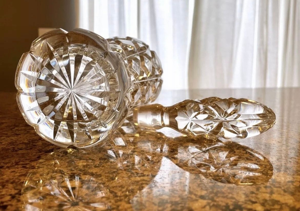 Vintage Hand Blown Colored Glass Cordial Set With Twisted Stems Etsy