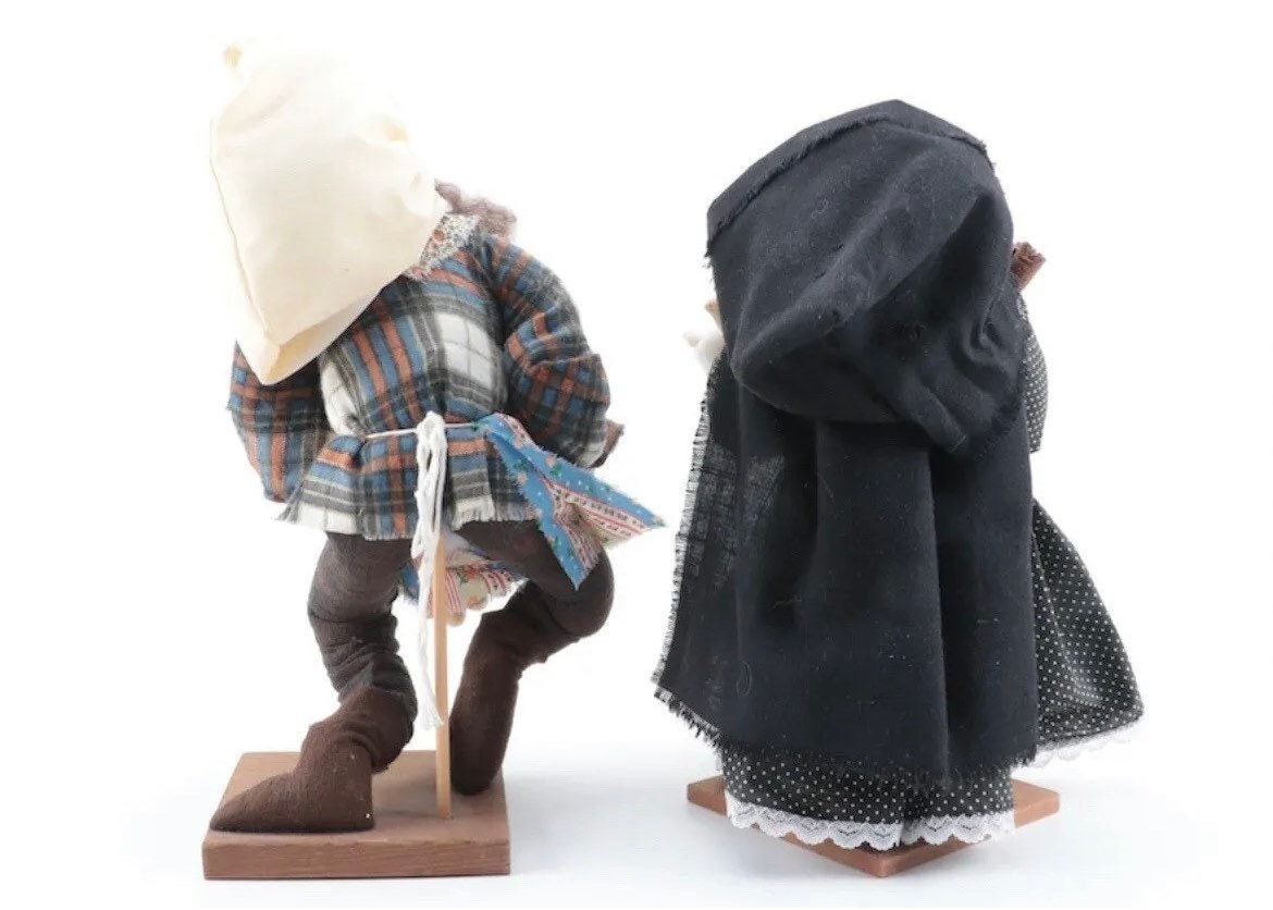 1970’s Vintage Harvest Moon Apple Head Dolls 2/set - Etsy