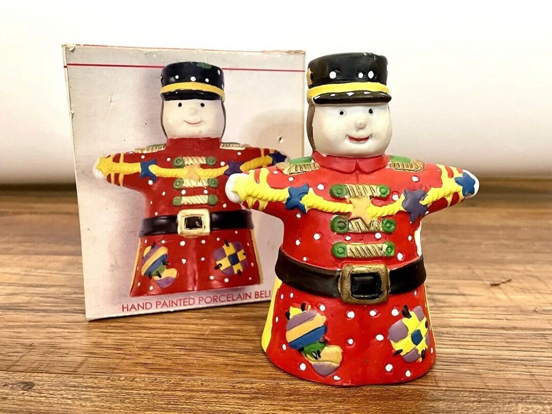 Vintage LAVIE Hand-painted Porcelain Patchwork Toy Soldier - Etsy