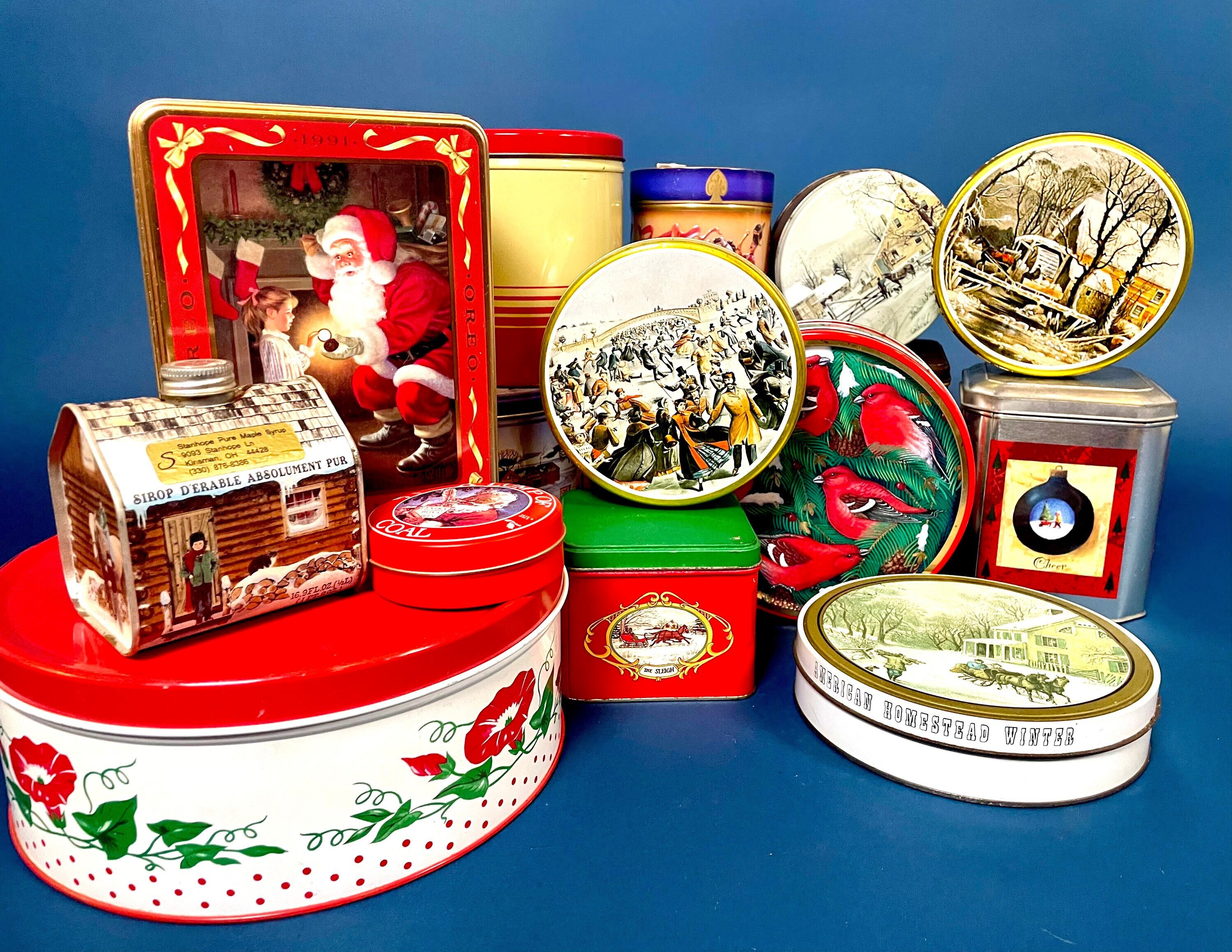 Vintage Christmas Tins & Cookie Storage | Your Choice! - Etsy