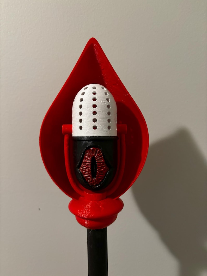 Hazbin Hotel Alastor Microphone & Staff Bottom – Cosplay Prop – 1.25 ...