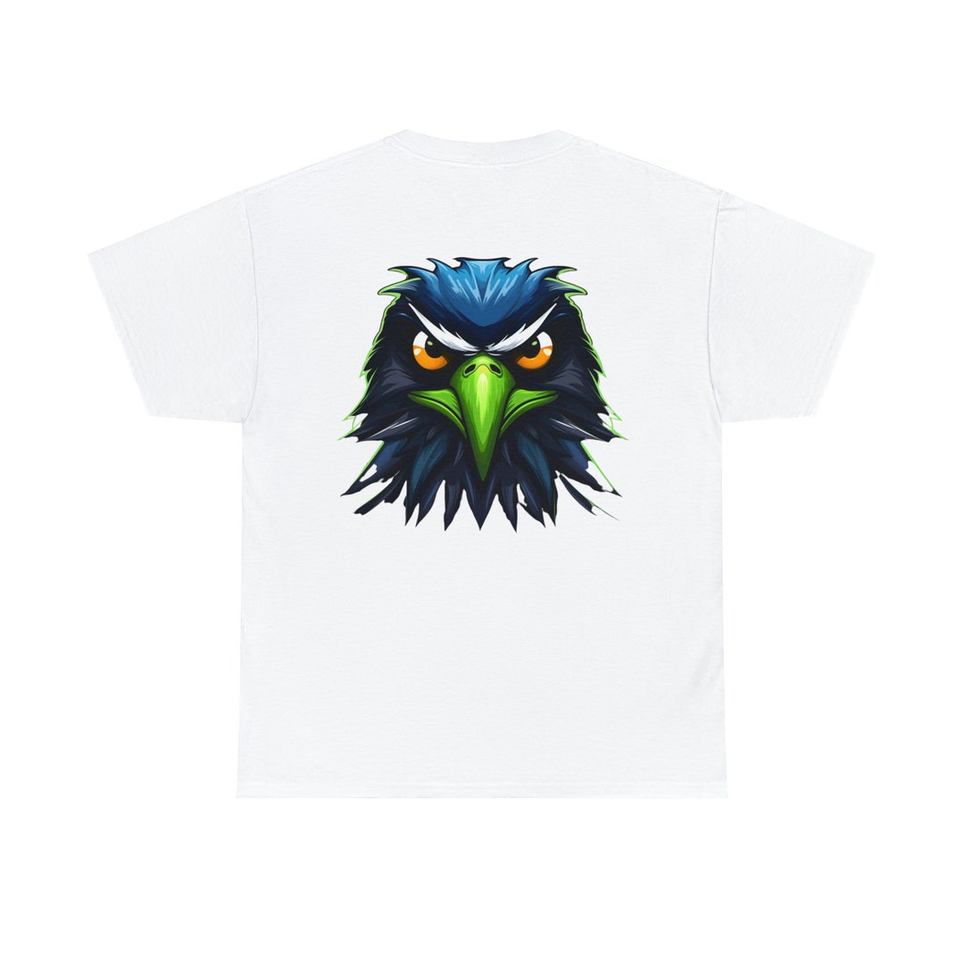 Seattle Seahawks Graphic Design Cotton Tee Shirt - Etsy