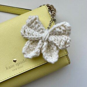 Crochet Bow Keychain - Etsy