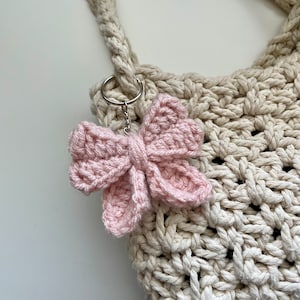 Crochet Bow Keychain - Etsy