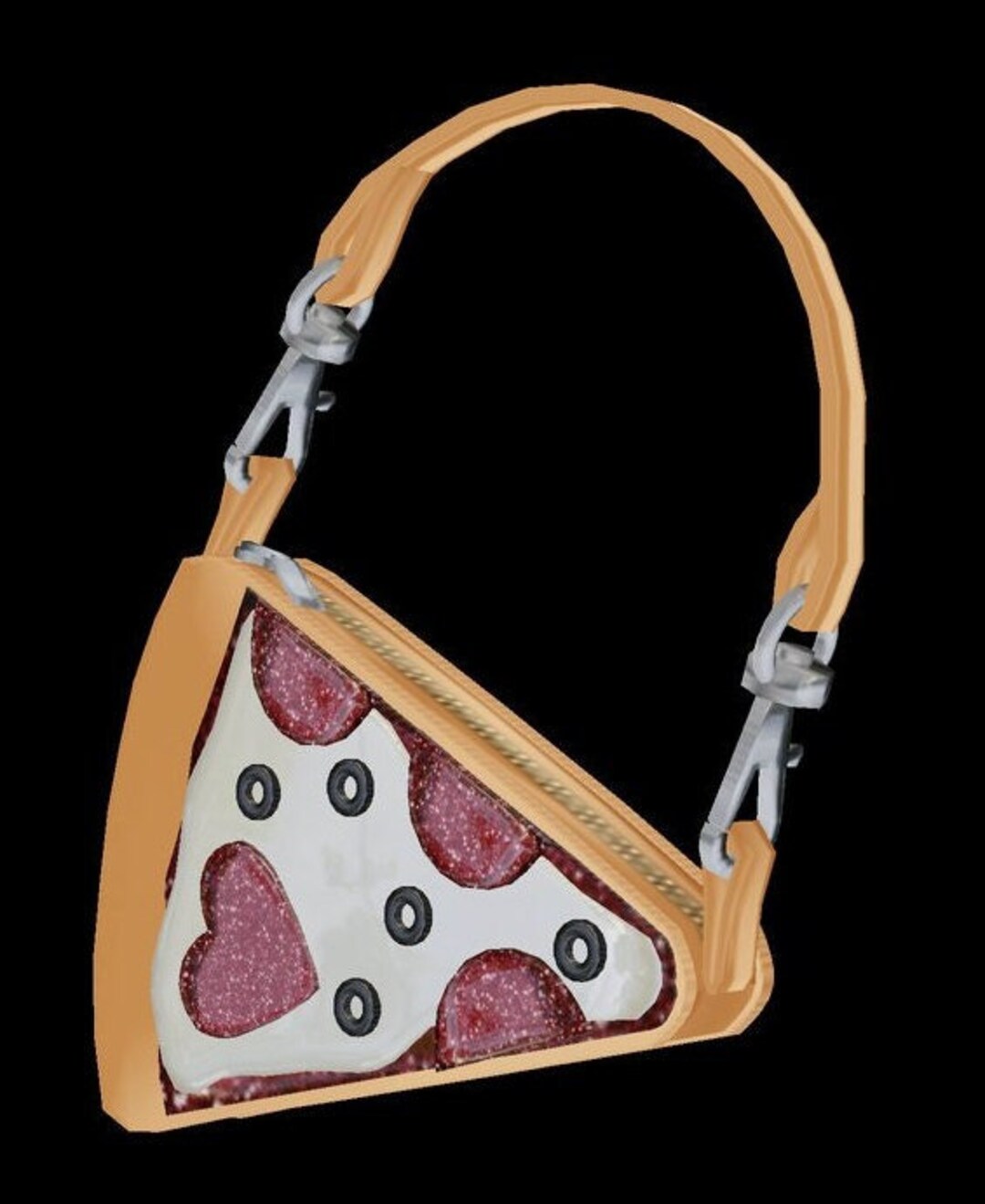 Pizza Bag Purse Handheld Mesh IMVU 3D Screwball Jakx Xero - Etsy