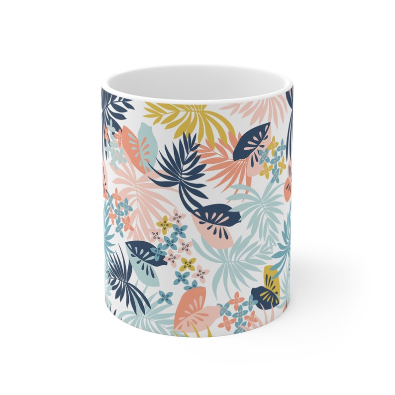 Tropical Themed Coffee Mug, Hawaii Coffee Mug, Tropical Mug, Aloha Mug ...