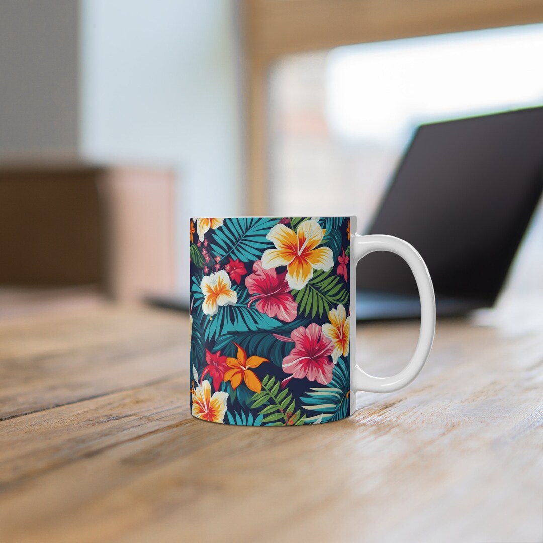 Hawaiian Themed Coffee Mug 3, Surf Coffee Mug, Tropical Mug, Aloha Mug ...