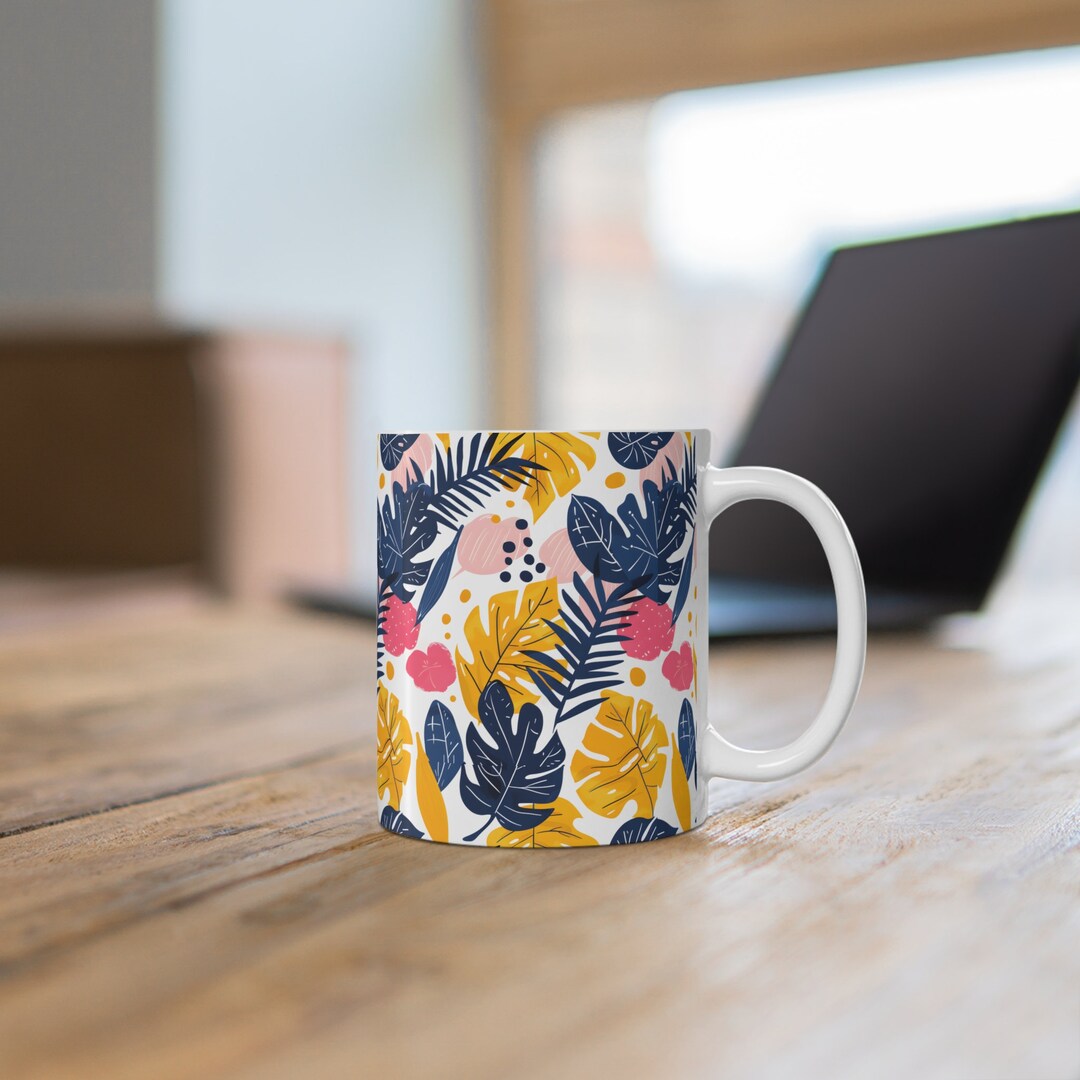 Tropical Themed Coffee Mug, Hawaii Coffee Mug, Tropical Mug, Aloha Mug ...