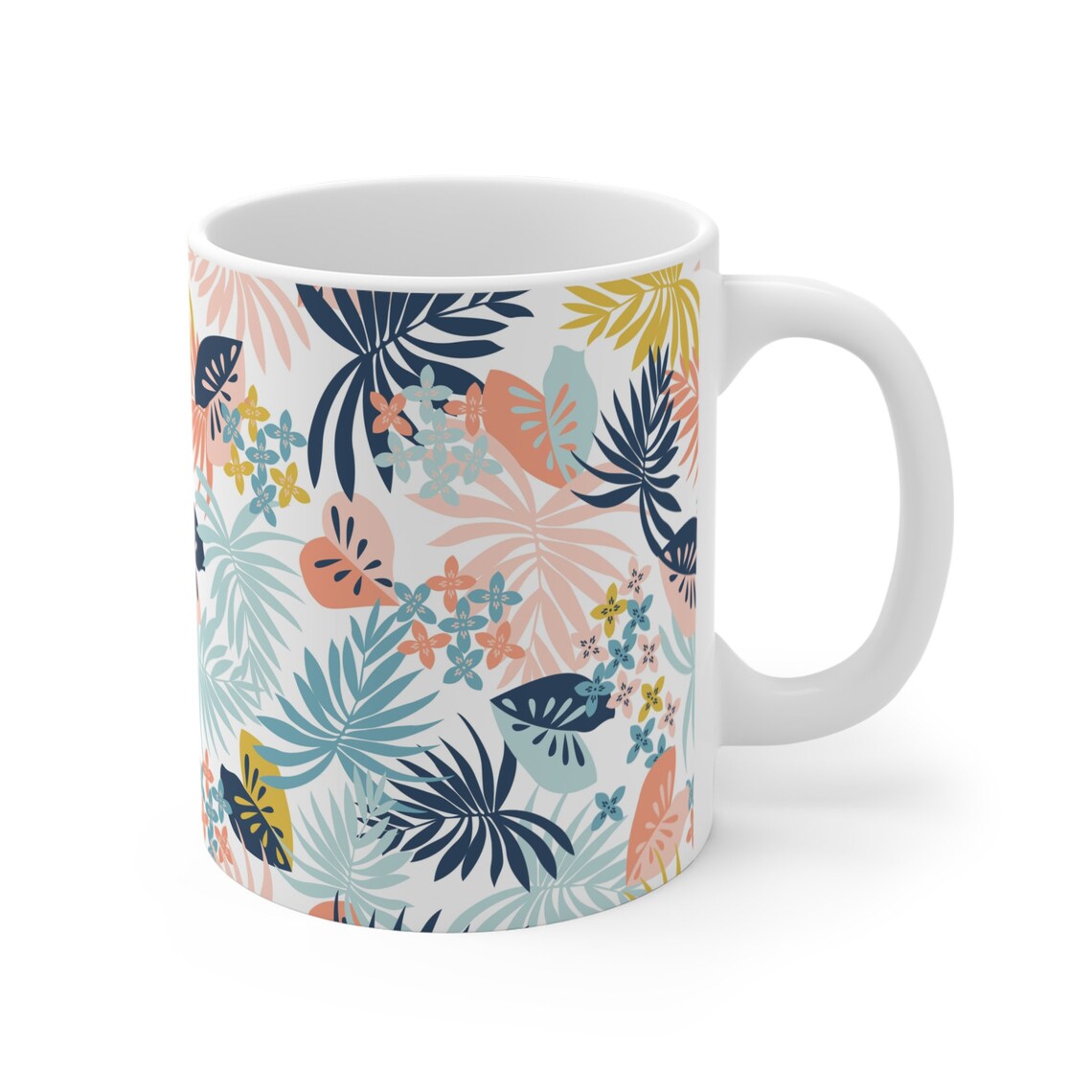 Tropical Themed Coffee Mug, Hawaii Coffee Mug, Tropical Mug, Aloha Mug ...