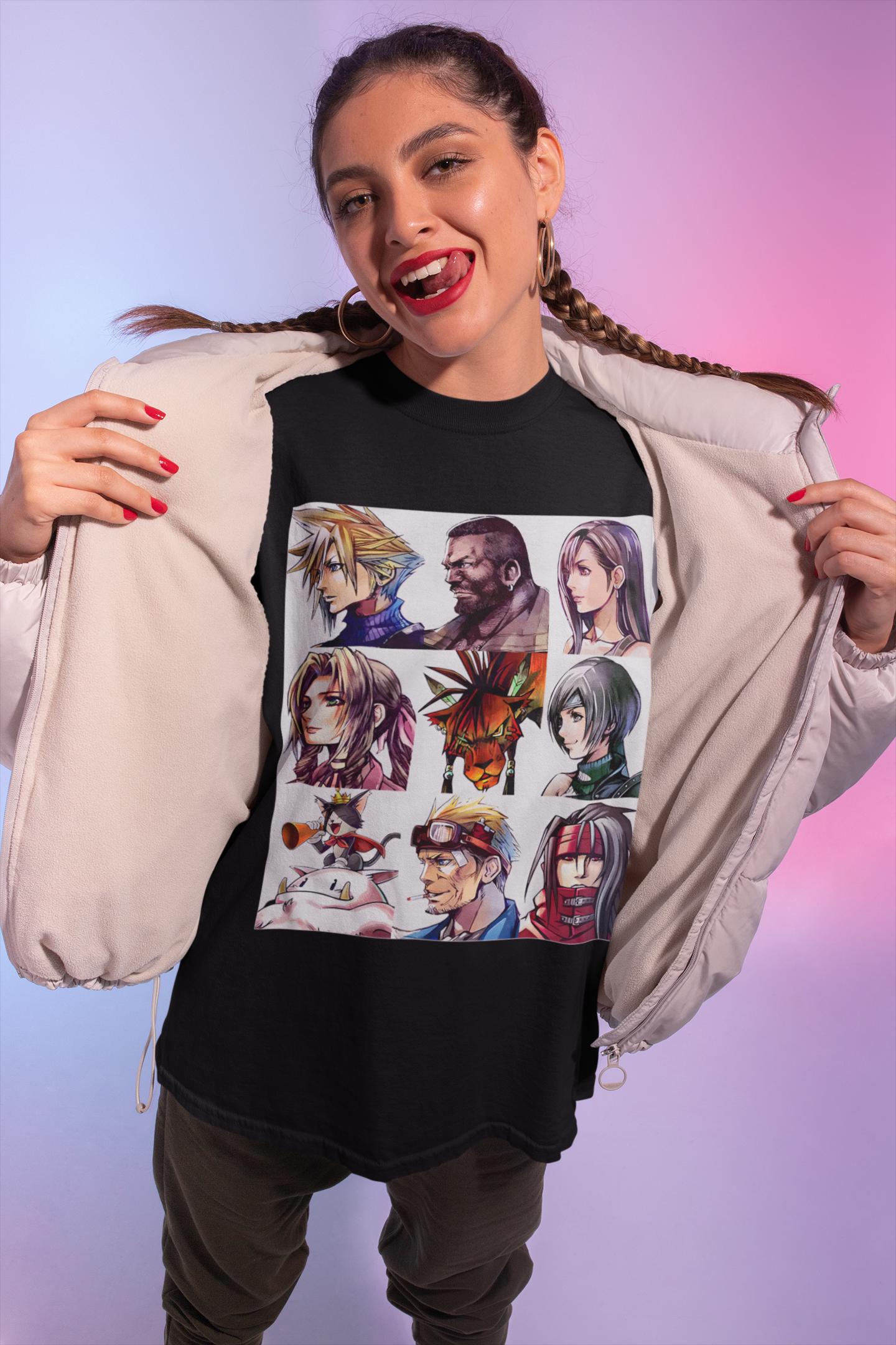 FF7 Characters / Fire Style / Street Wear / Japan Style Unisex ...