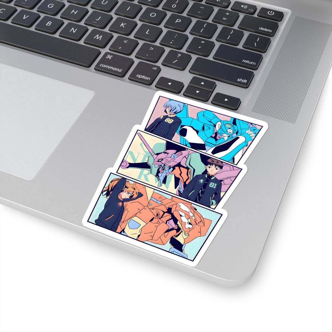 Eva Mech Comic Kiss-cut Stickers - Etsy