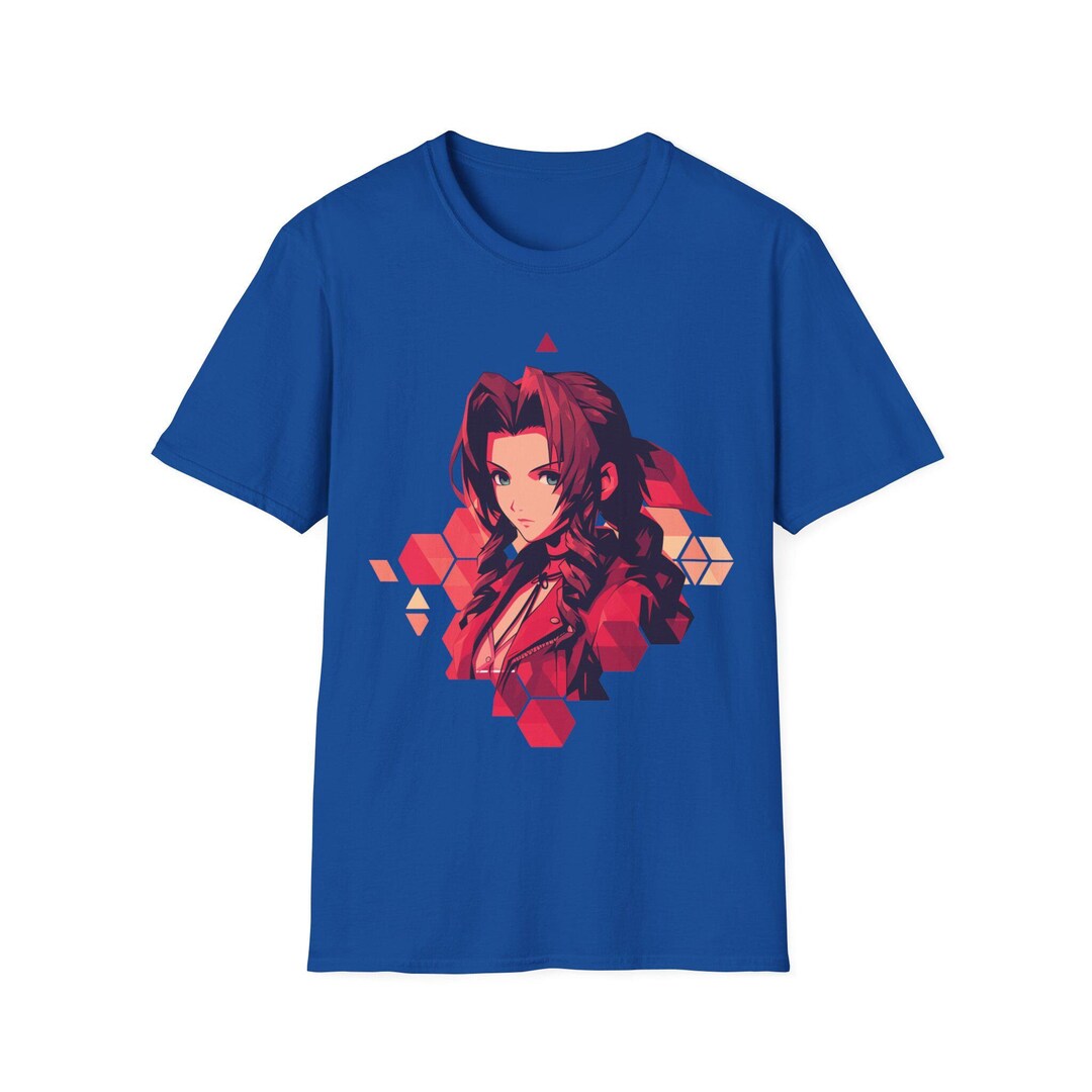 Aerith FF7 Hexagon Softstyle T-shirt, Neoncore Aerith, FF7 Shirt, JRPG ...