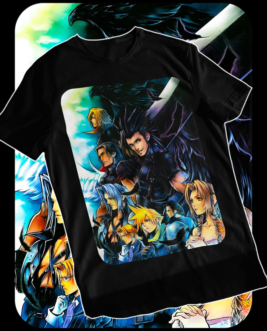 Crisis Core Softstyle T-shirt, FF7 Shirt, Final Fantasy Shirt, Fantasy ...