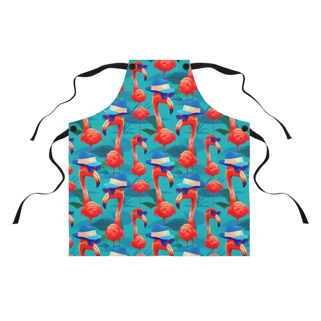Funny Pink Flamingo Apron: Tropical BBQ Master Gift - Etsy