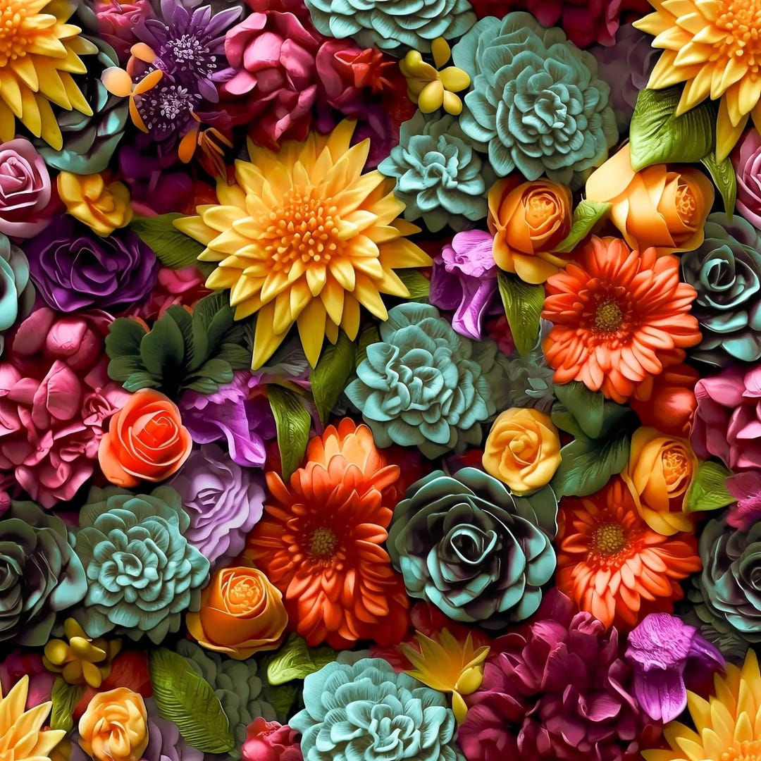Vintage Floral Wrapping Paper Rolls | Unique Flowers Gift Wrap - Etsy