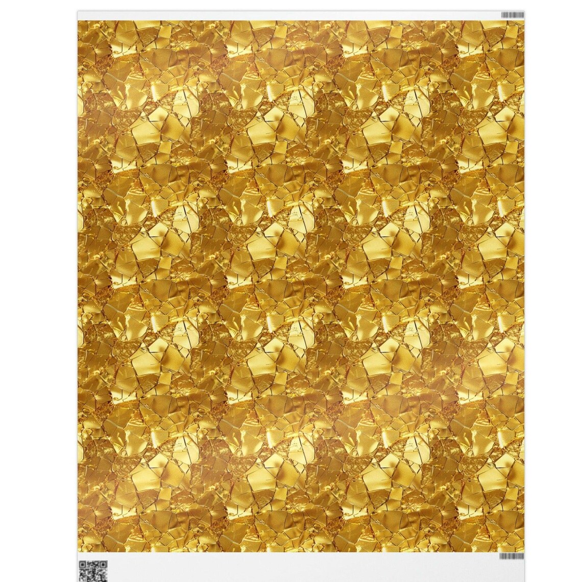 Gold Shattered Glass Wrapping Paper: Fine Art Giclee Rolls - Etsy