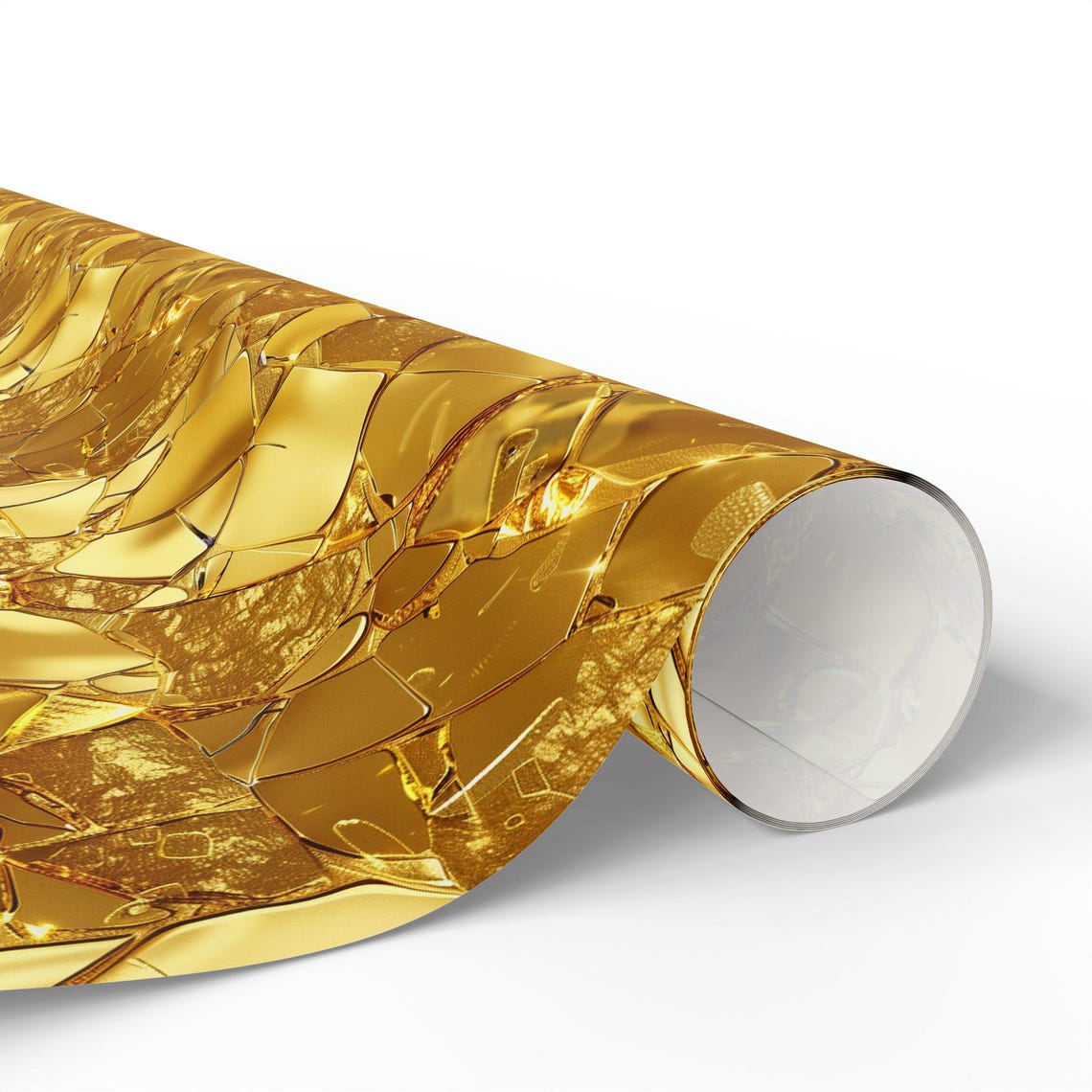 Gold Shattered Glass Wrapping Paper: Fine Art Giclee Rolls - Etsy