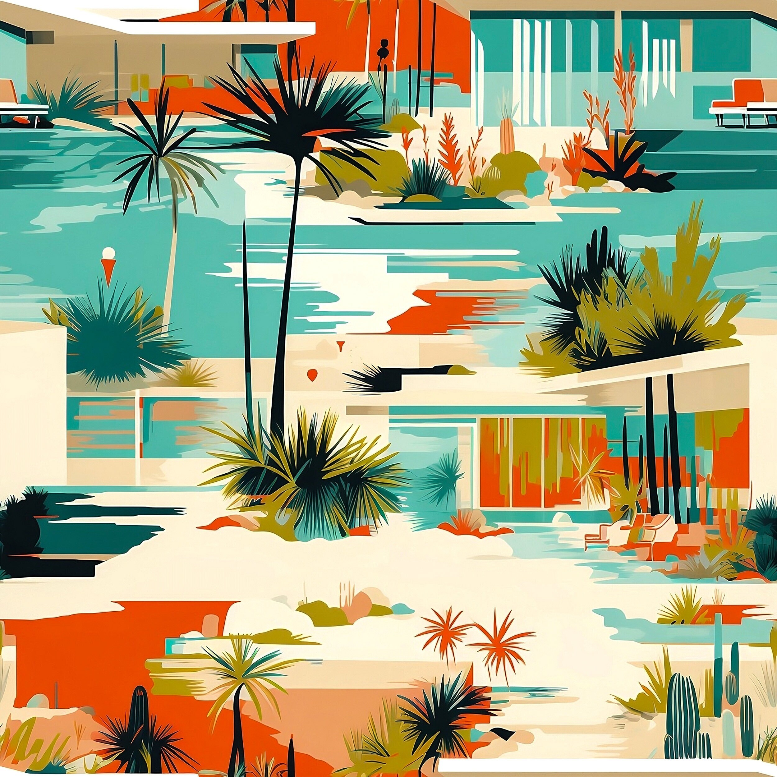 Mid-century Modern Wrapping Paper Rolls - Etsy