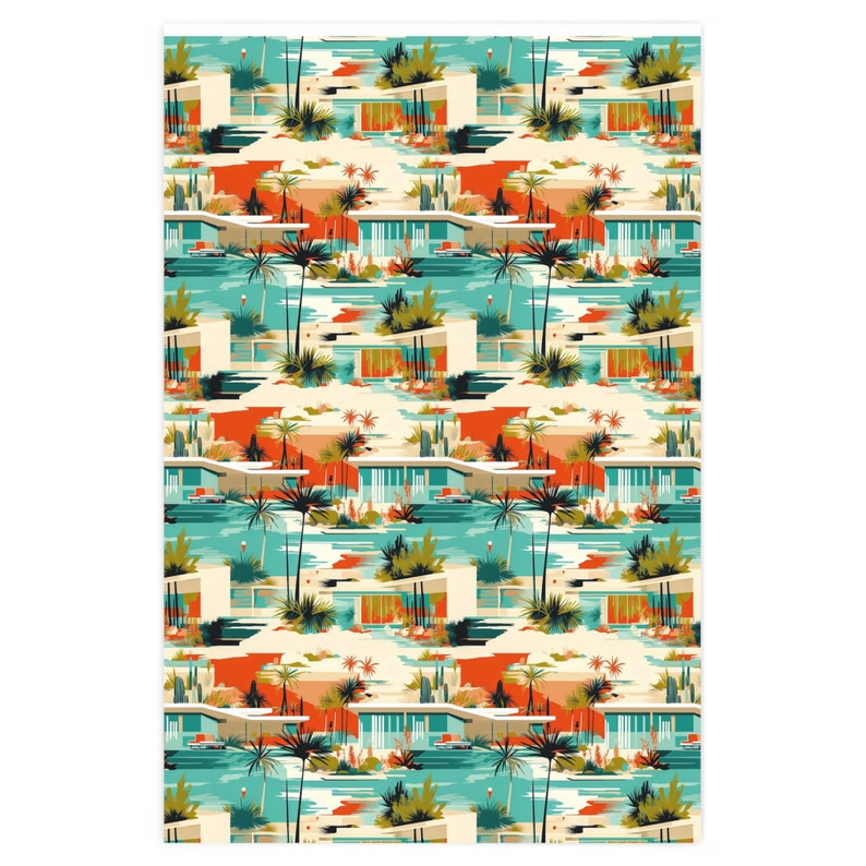 Mid-century Modern Wrapping Paper Rolls - Etsy