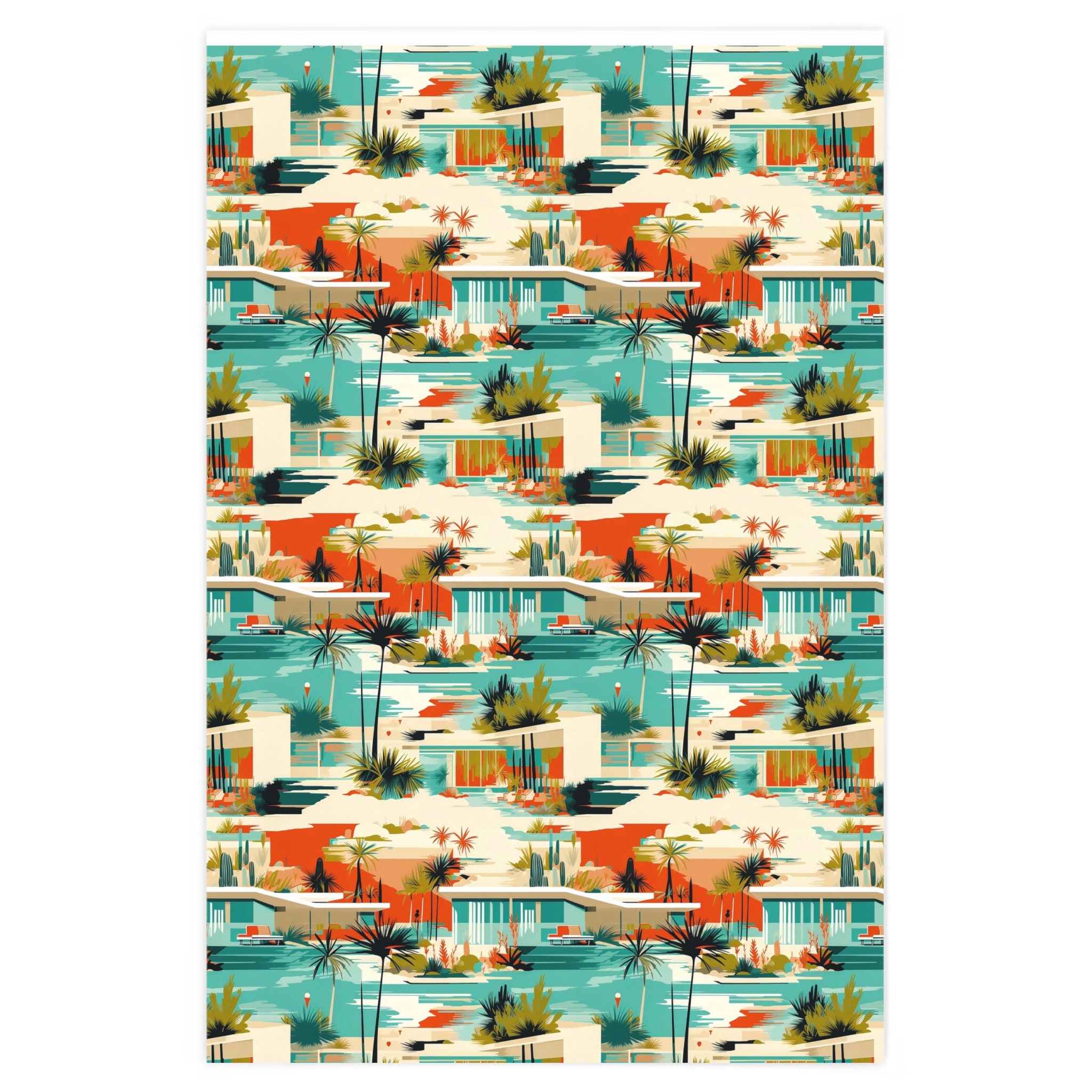 Mid-century Modern Wrapping Paper Rolls - Etsy