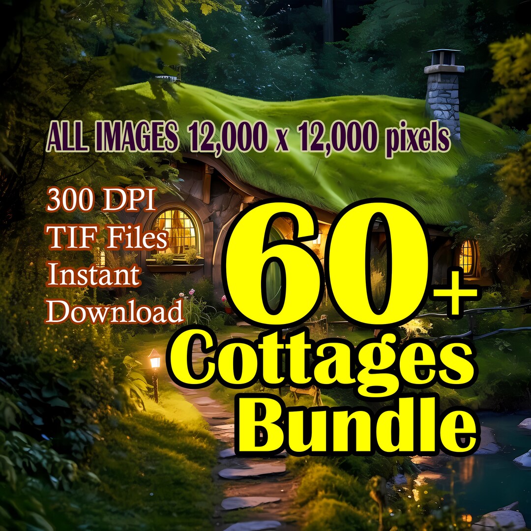 Amazing Cottages Bundle 50+ Digital Download Images / Instant Download ...