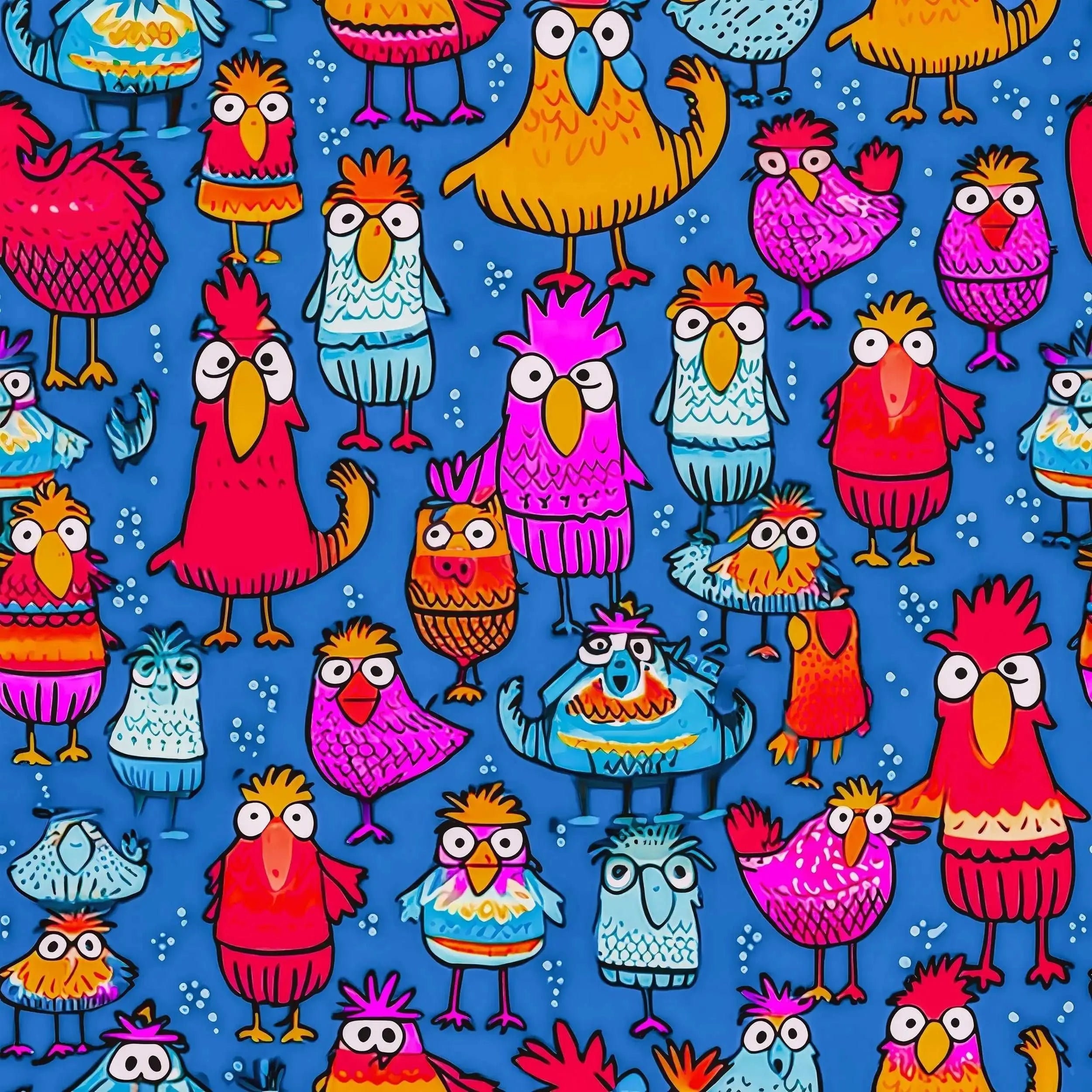 Colorful Chickens Wrapping Paper Rolls - Etsy