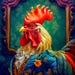 Colorful Renaissance Rooster Gallery Wrapped Canvas - Etsy