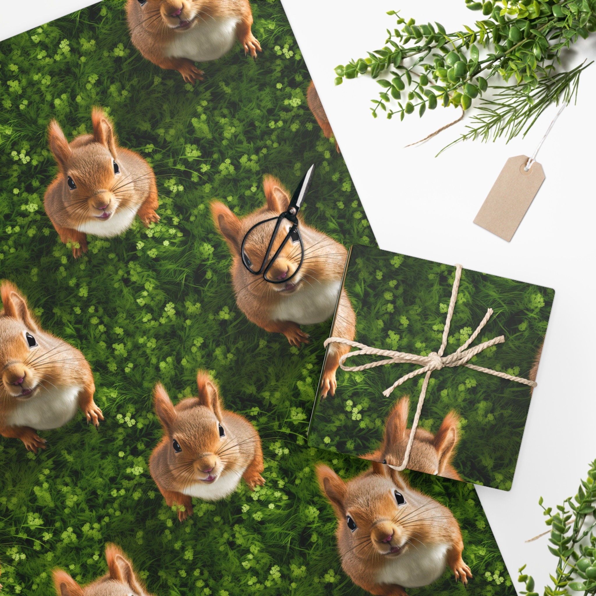 Funny Squirrel Wrapping Paper Rolls - Etsy