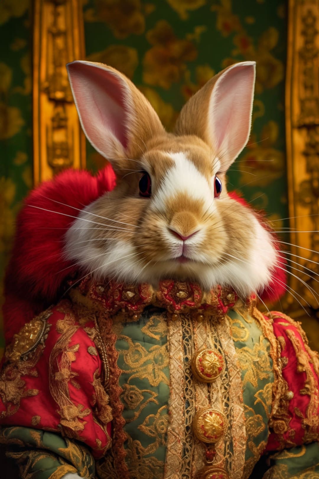 Royal Victorian Bunny Canvas Art Print - Etsy