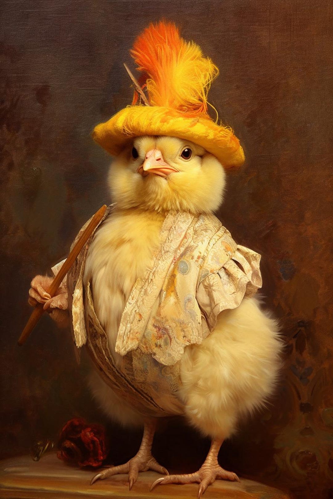 Victorian Baby Chicken Art Print | Giclee Wall Art Decor | Limited ...