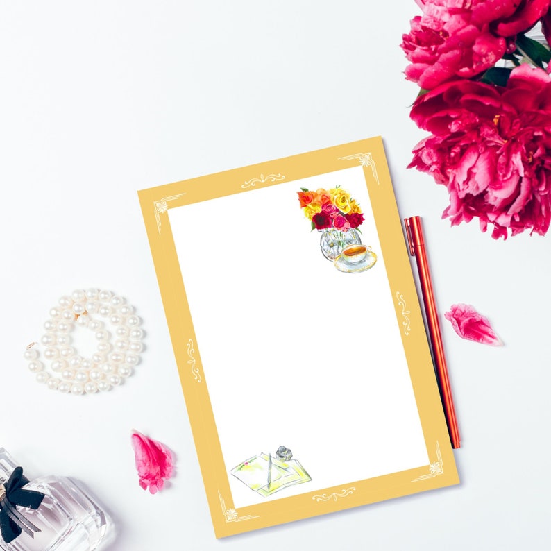 4" X 6" Notepad: Victorian Desk - Etsy