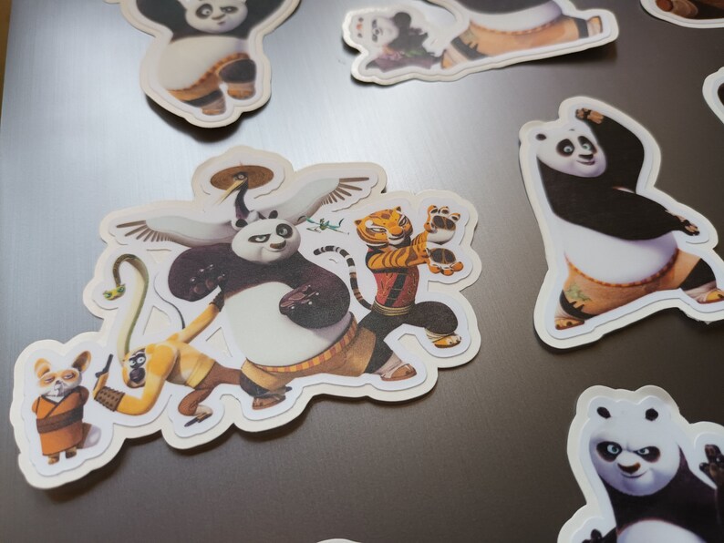 Kung Fu Panda Stickers - Etsy