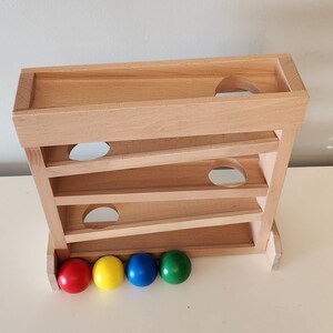 Montessori Ball Tracker| Wooden Toy | Baby & Toddler Toy | Montessori ...