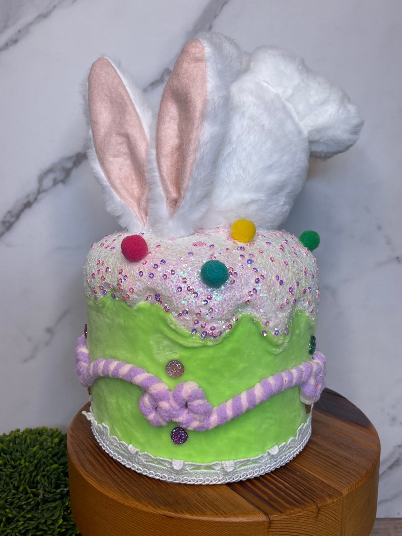 Bunny Bottom on Cake 9.5”, Easter Decor - Etsy