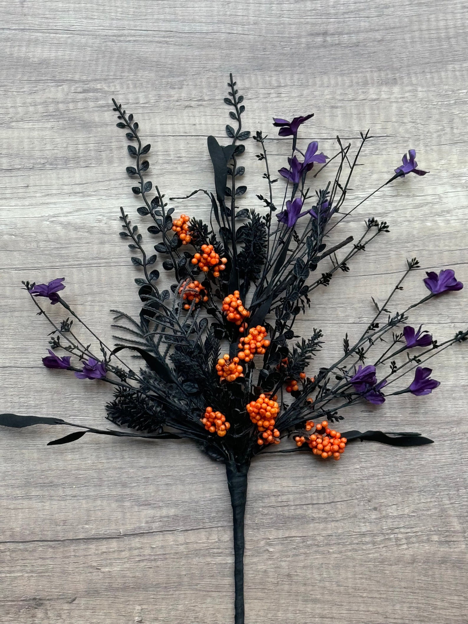 60919 Orange Purple Halloween Spray, Wreath Supply, Floral - Etsy