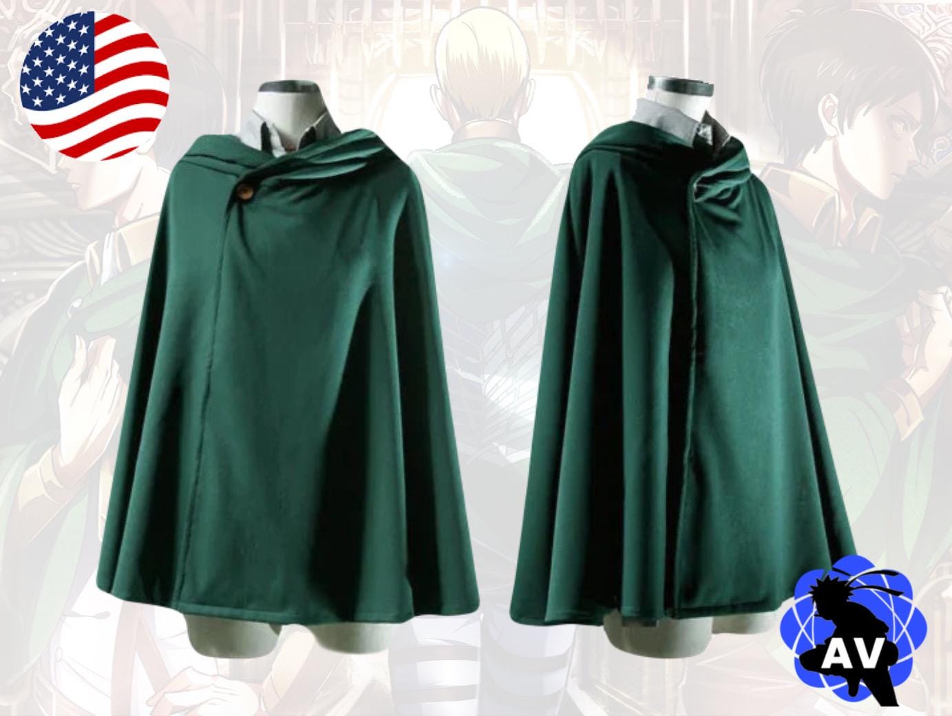 Anime Hooded Cloak Cape Robe for Costume Cosplay Party US - Etsy