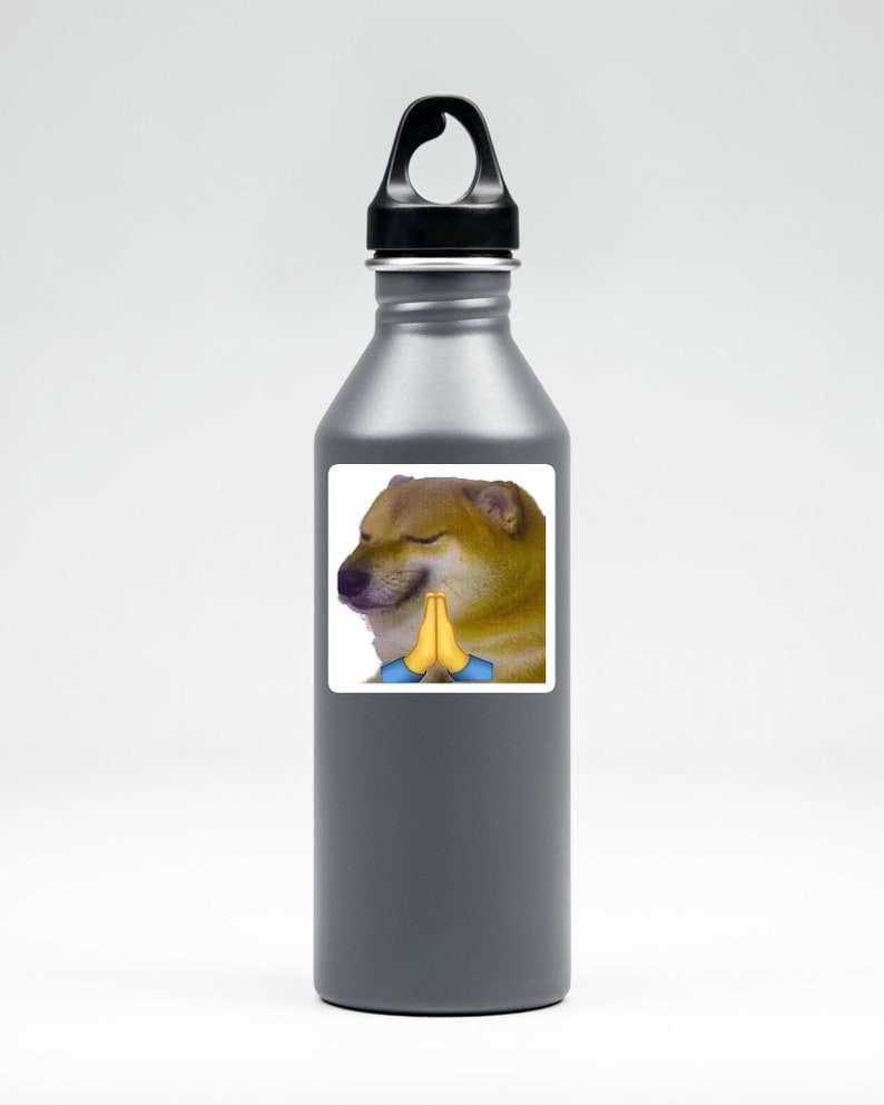 Cheems Bless Meme Sticker for Laptop, Water Bottle, Journal, Planner ...