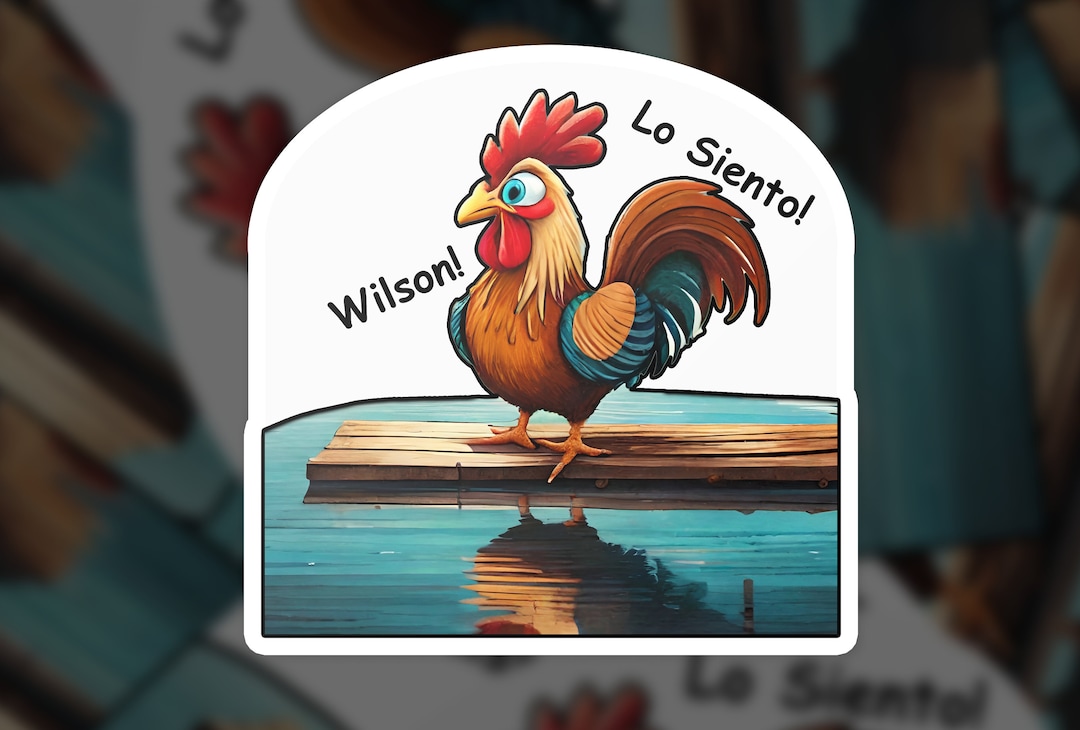 Wilson Lo Siento Meme Sticker for Laptop, Water Bottle, Journal, or ...